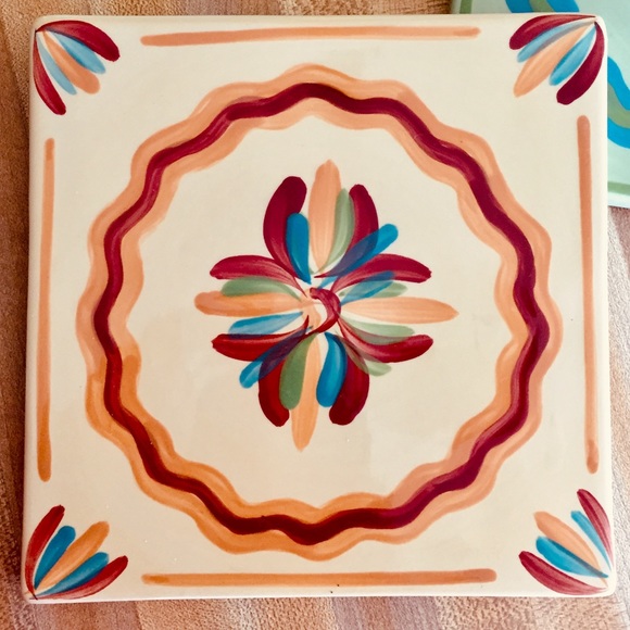 Southern Living At Home | Kitchen | Slah Set Of 2 Hand Painted Trivets ...